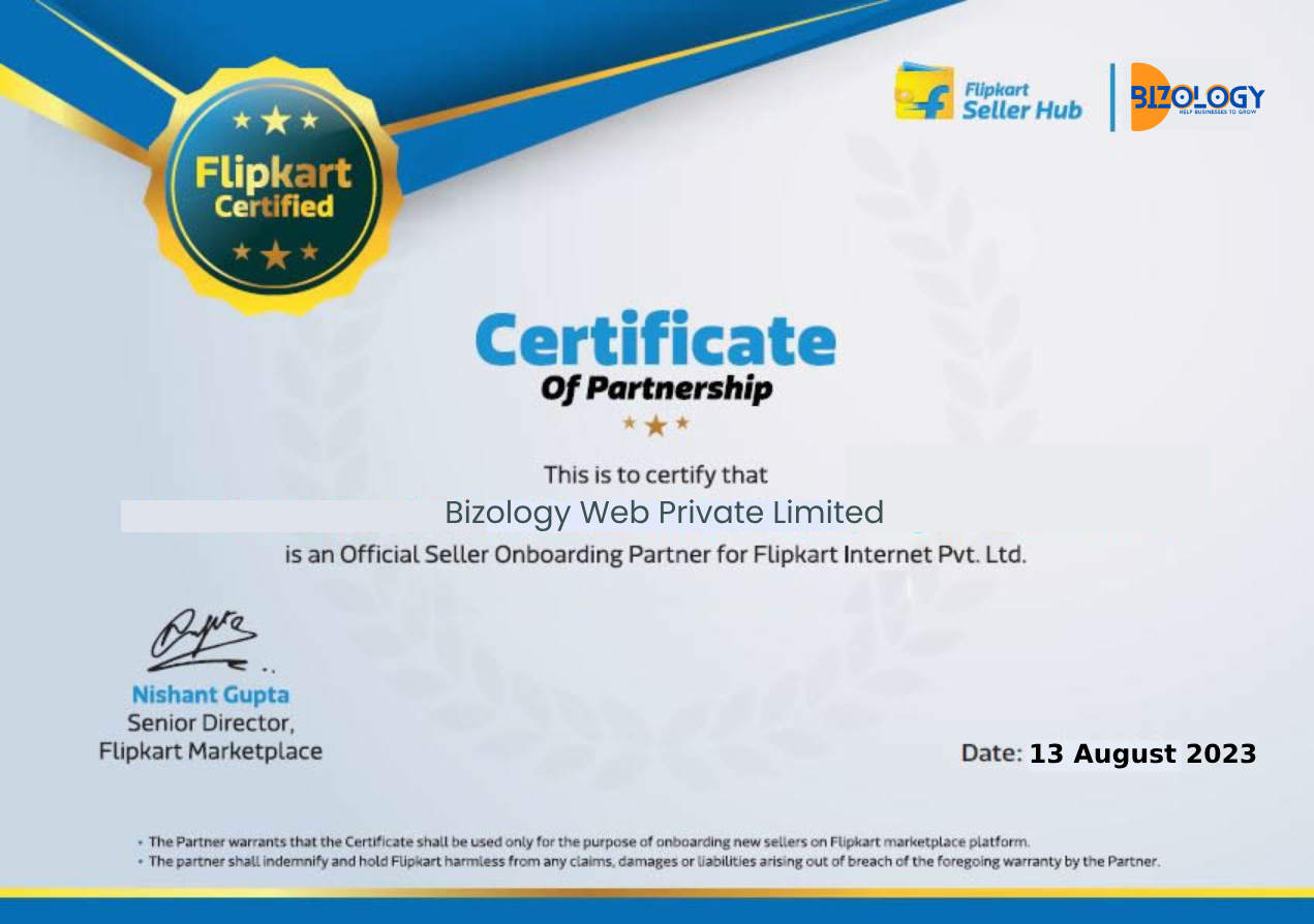 Flipkart Account Management - Bizology Web Private Limited
